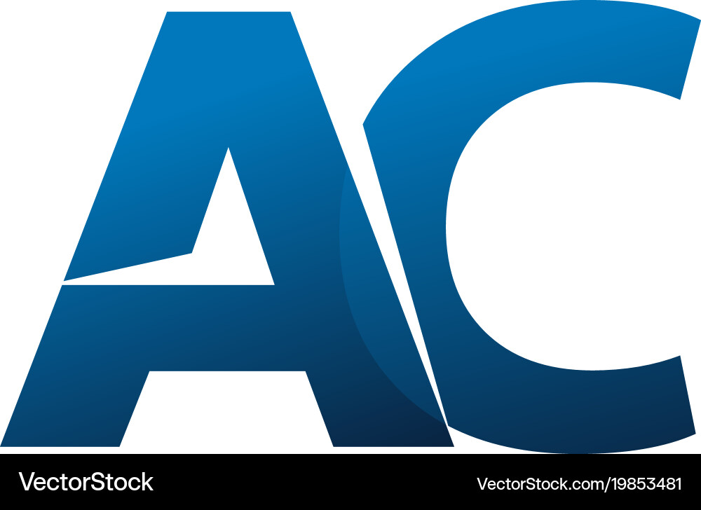 Letter ac Royalty Free Vector Image - VectorStock