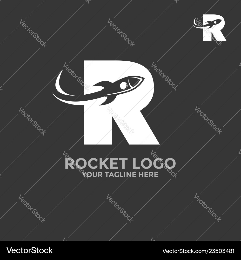Letter R Rocket Logo Vector Images (over 120)