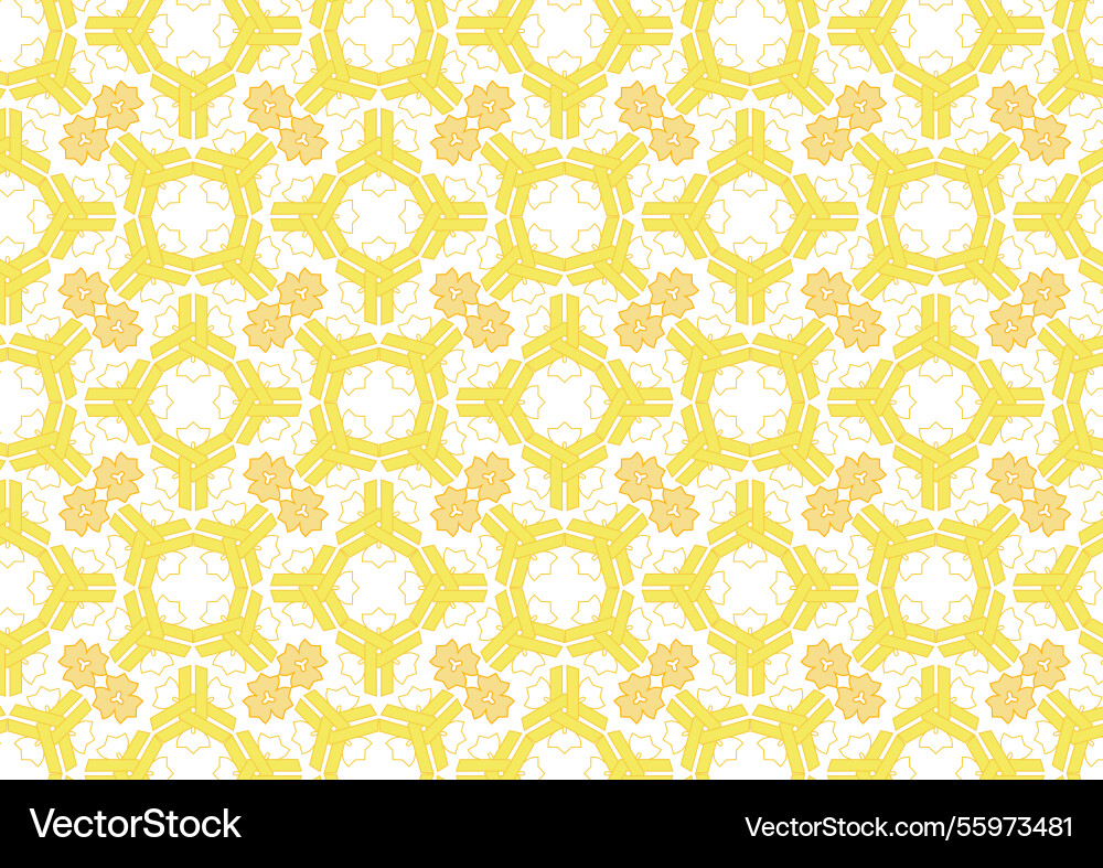 Seamless geometric pattern five color Royalty Free Vector