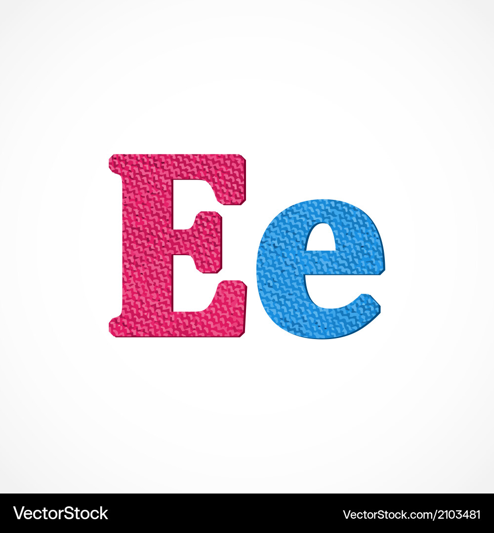 Textured Letter Collection Royalty Free Vector Image