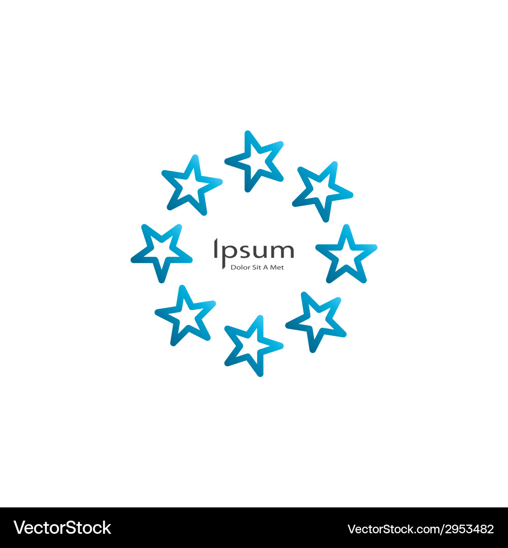 Circle of stars Royalty Free Vector Image - VectorStock