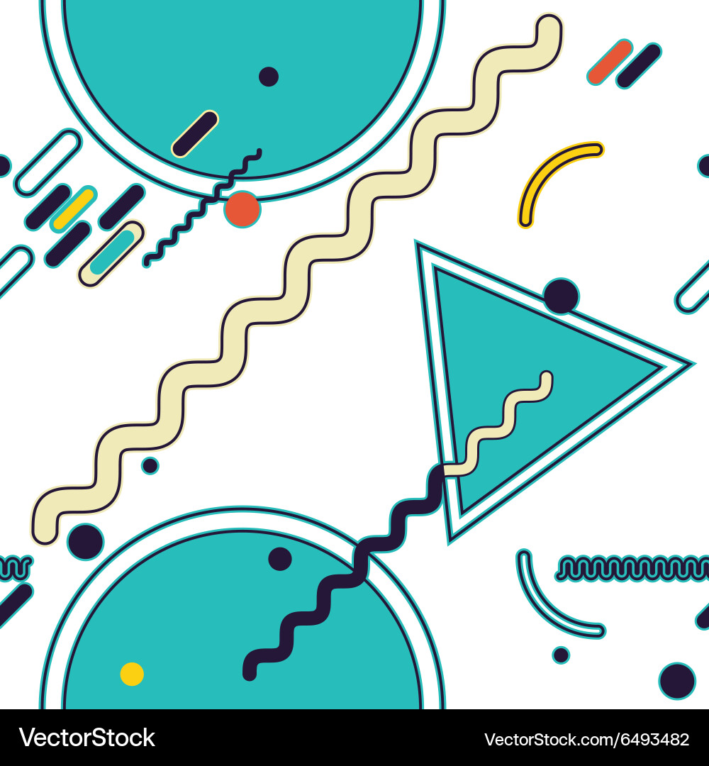 Colorful Geometric Shape Pattern Royalty Free Vector Image