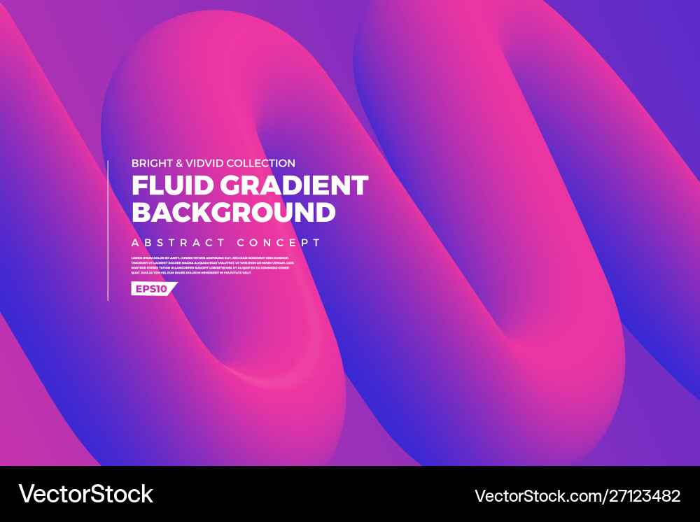Fluid gradient background Royalty Free Vector Image