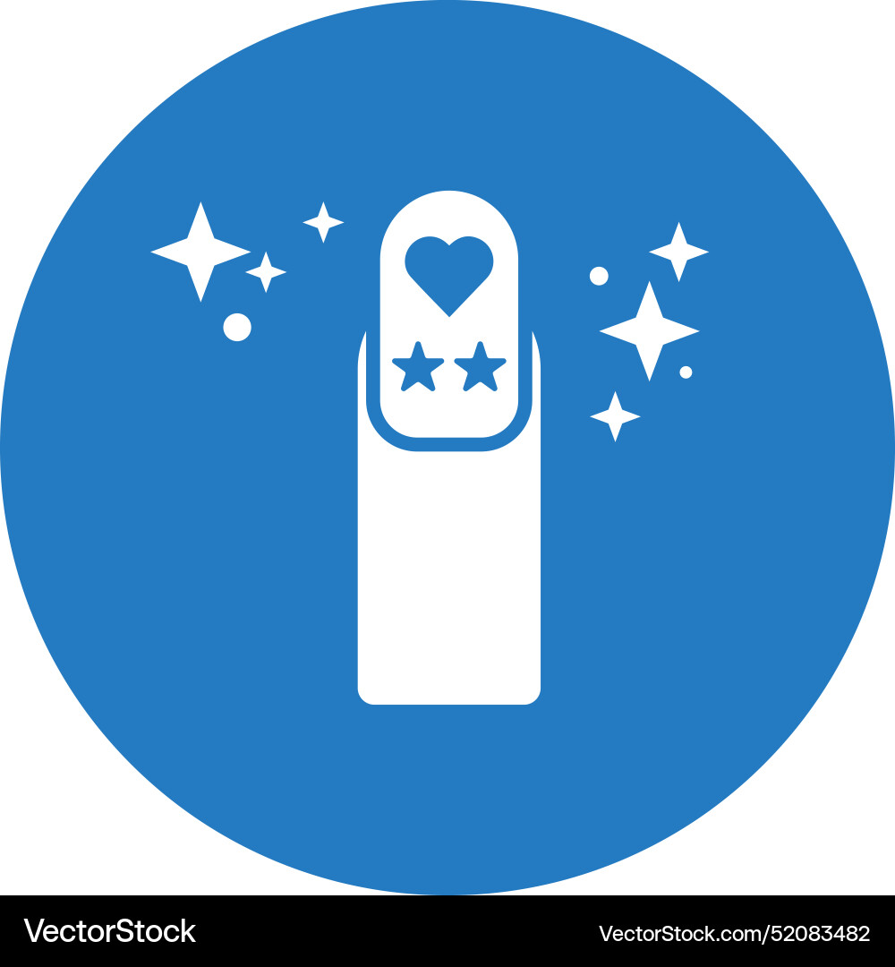 Nail art salons icon Royalty Free Vector Image