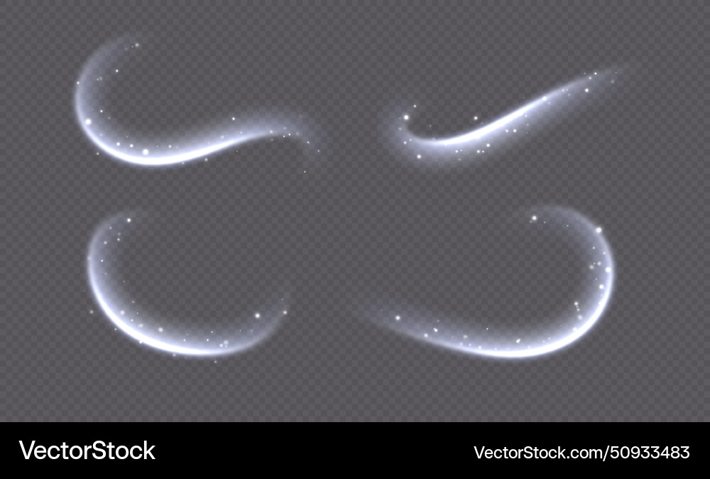 Cold wind with snow air flow effect winter Vector Image