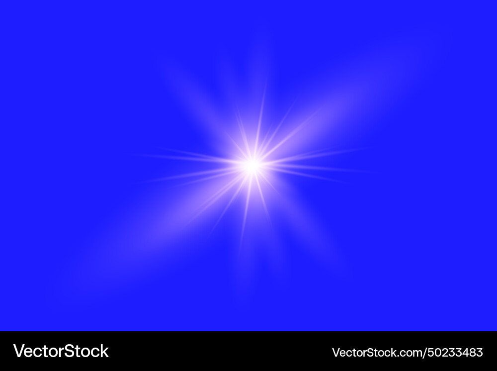 Light effect glow isolated white transparent Vector Image