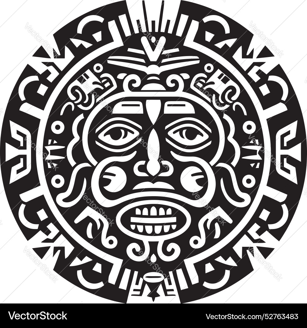 Tributes ancient aztec heritage iconic designs Vector Image