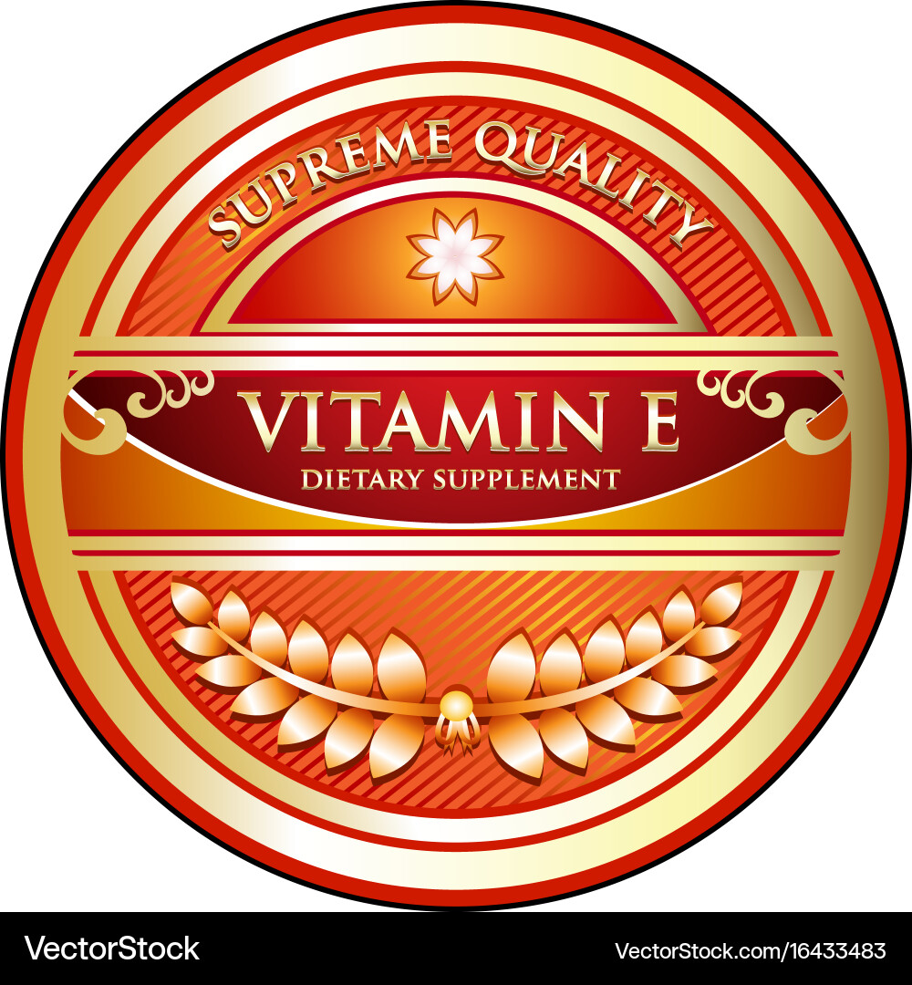 Vitamin e icon Royalty Free Vector Image - VectorStock