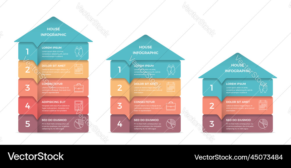 House - infographic templates Royalty Free Vector Image