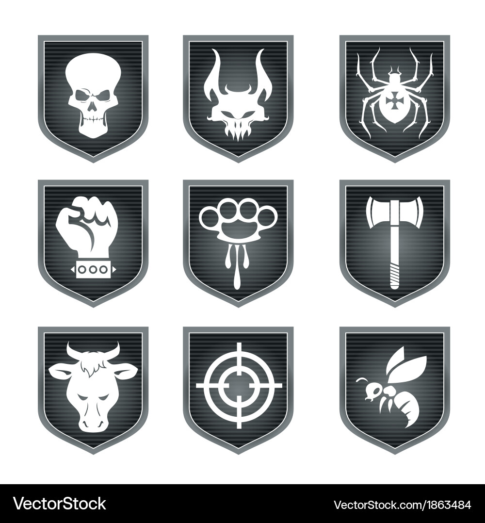 Military & Team Symbols Royalty Free Vector Image