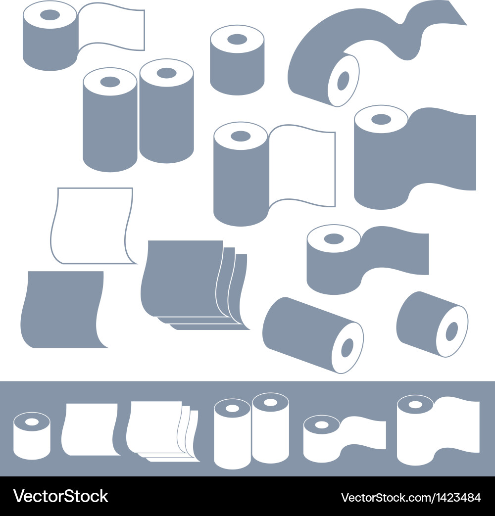 Toilet paper Royalty Free Vector Image - VectorStock
