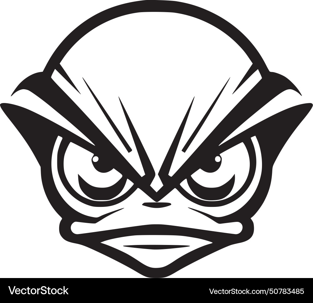 Alien - black and white isolated icon Royalty Free Vector