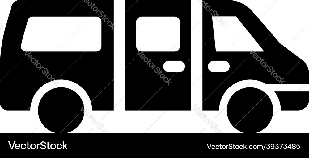 Commercial van icon Royalty Free Vector Image - VectorStock