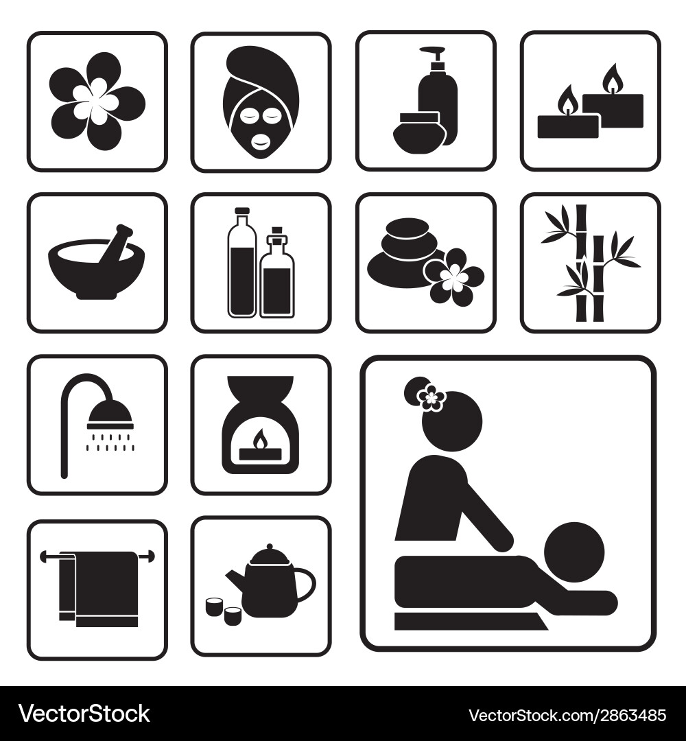 Spa icon Royalty Free Vector Image - VectorStock