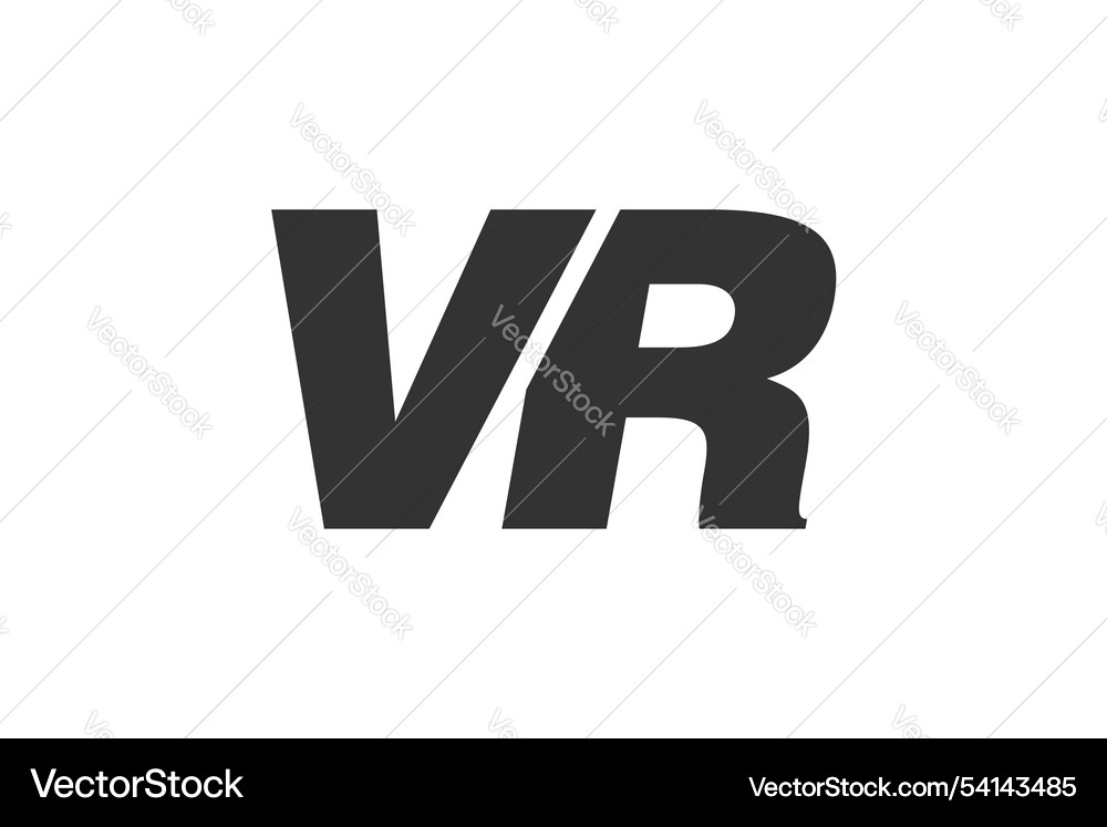 Vr techno editierbare Schriftenlogo für Unternehmen