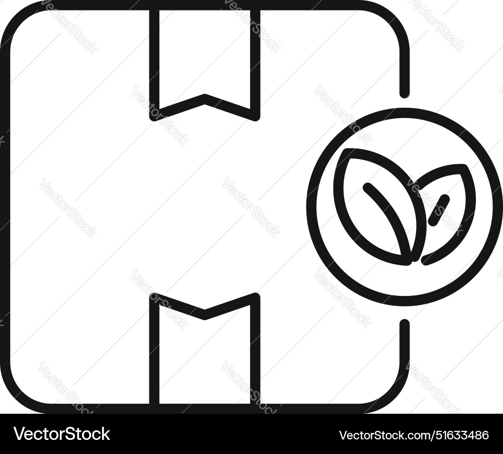 Eco friendly package with organic product sign Vector Image
