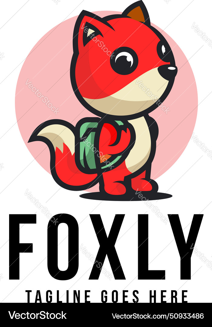 Foxly logo Royalty Free Vector Image - VectorStock