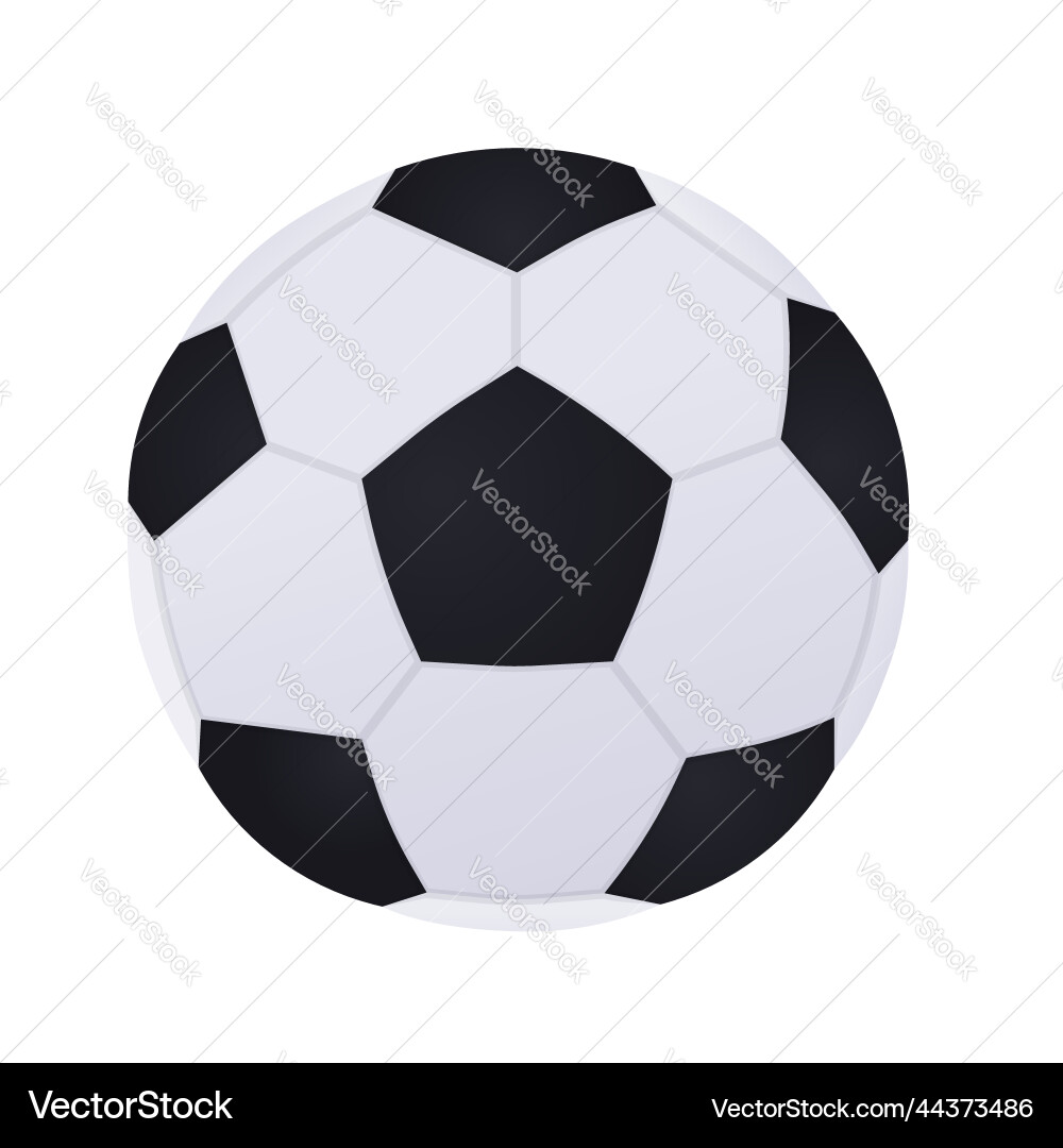 Soccer ball - modern flat design style single Vector Image
