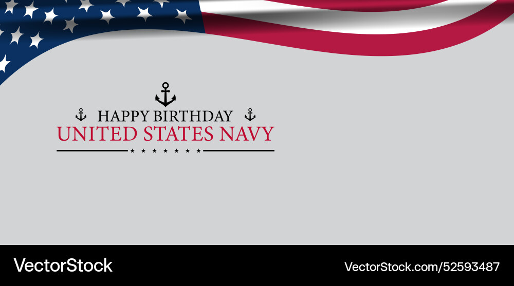 Celebrating the united states navy Royalty Free Vector Image