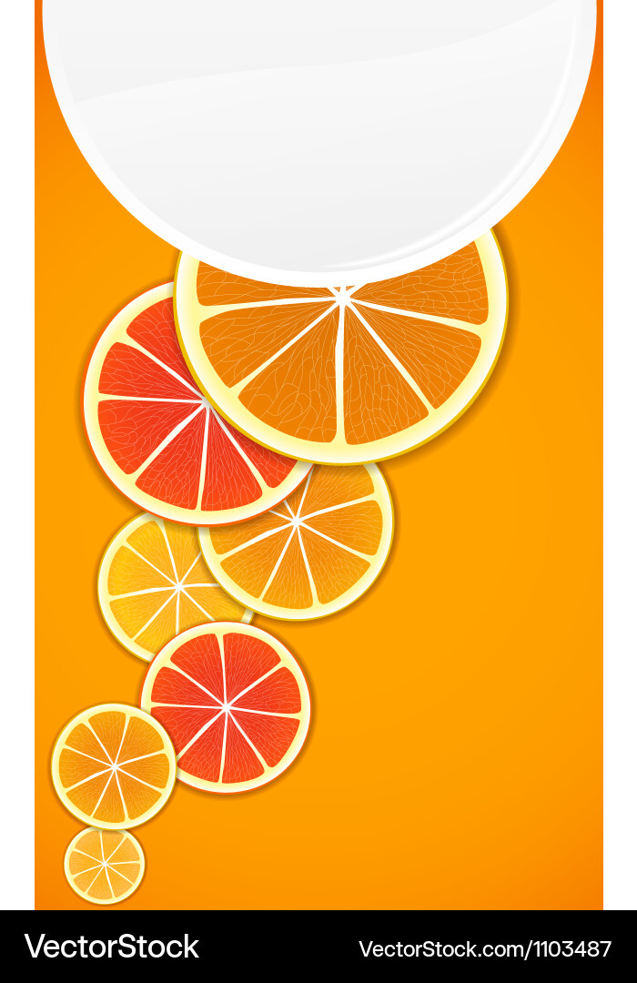 Citrus background Royalty Free Vector Image - VectorStock