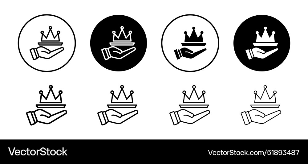Exclusive service icon set collection Royalty Free Vector