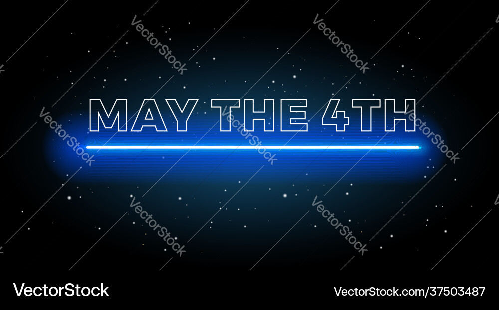 May 4th abstract space background Royalty Free Vector Image