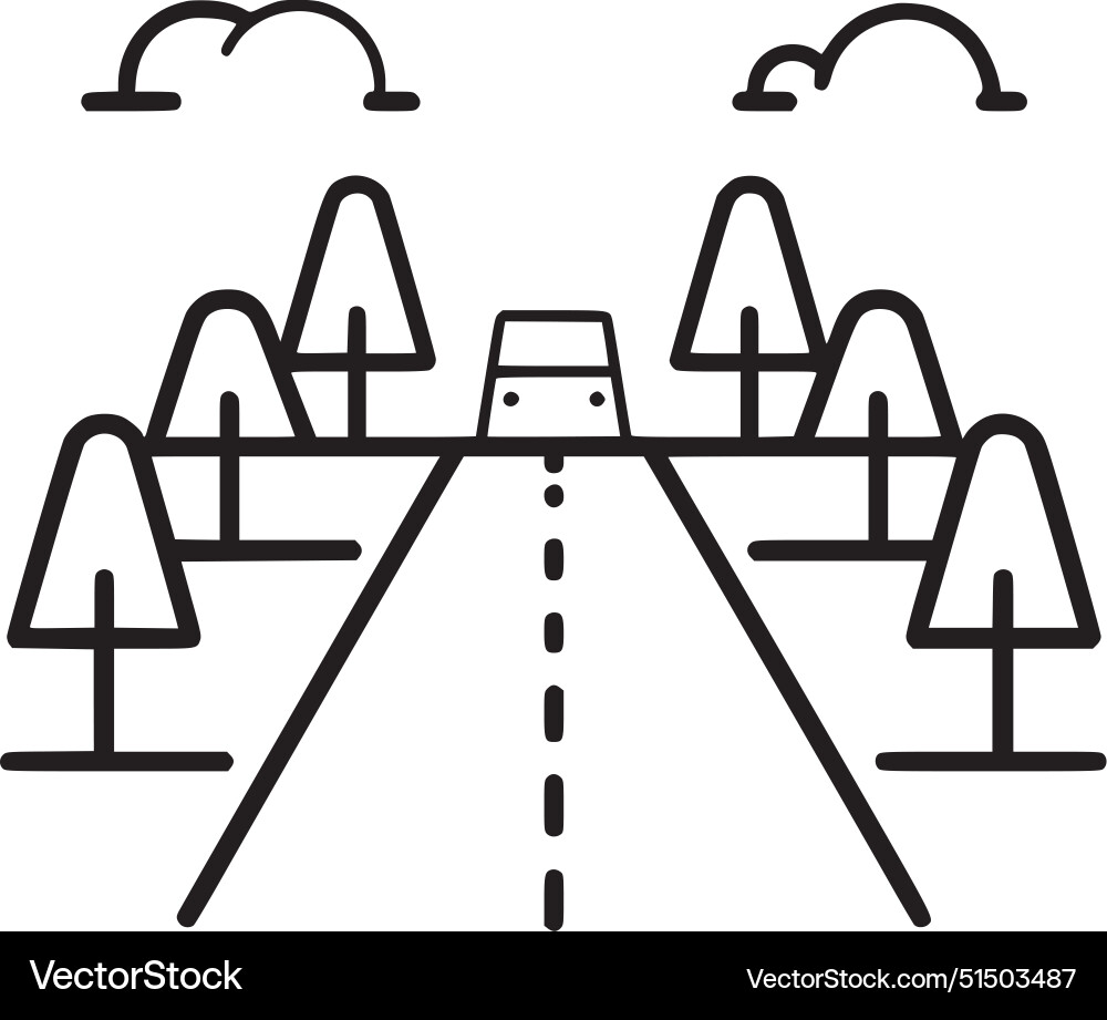 Road icons Royalty Free Vector Image - VectorStock