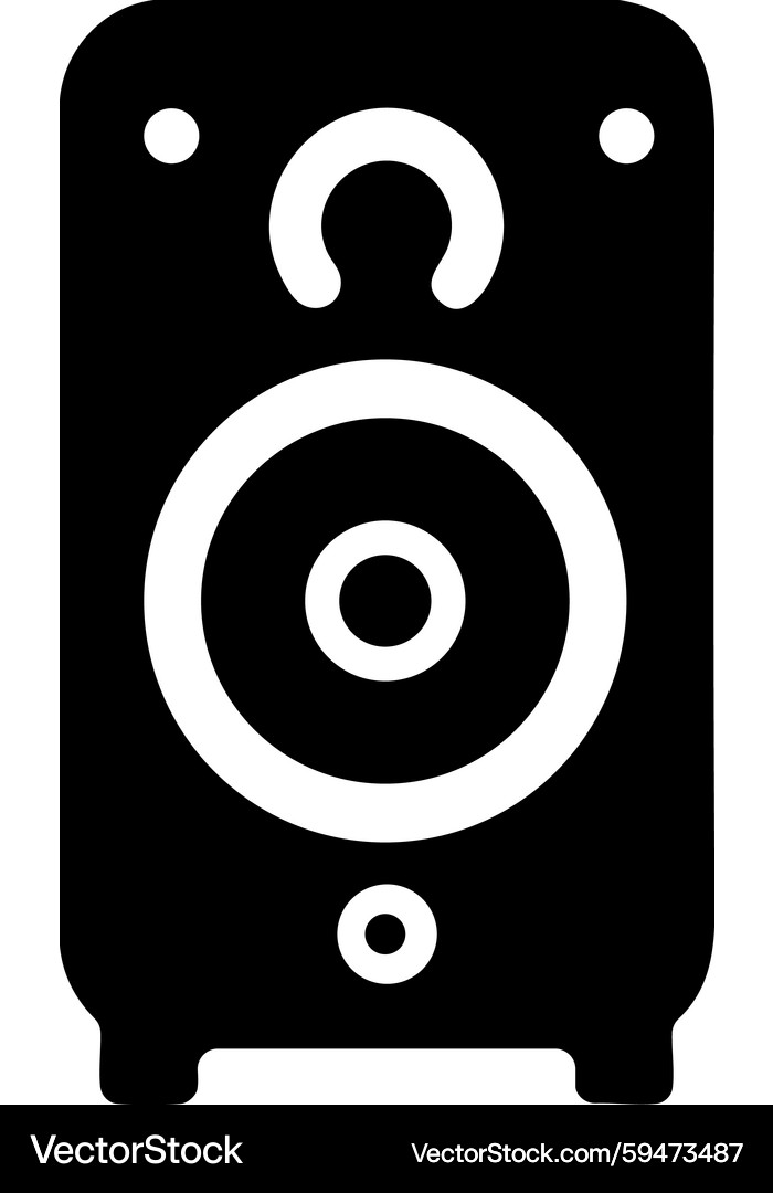 Speaker audio sound icon Royalty Free Vector Image