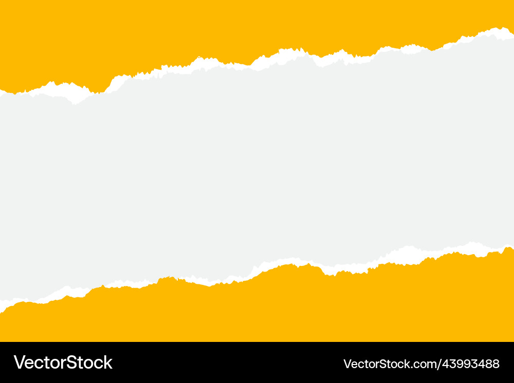 Abstract yellow ripped paper background Royalty Free Vector