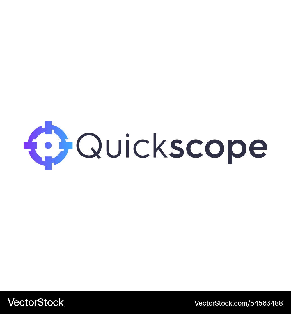 Focus circle logo design Royalty Free Vector Image