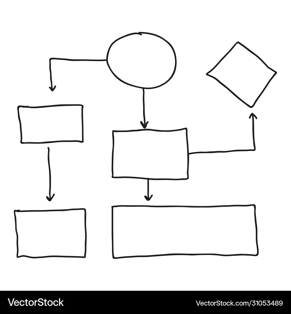 Abstract flowchart Royalty Free Vector Image - VectorStock