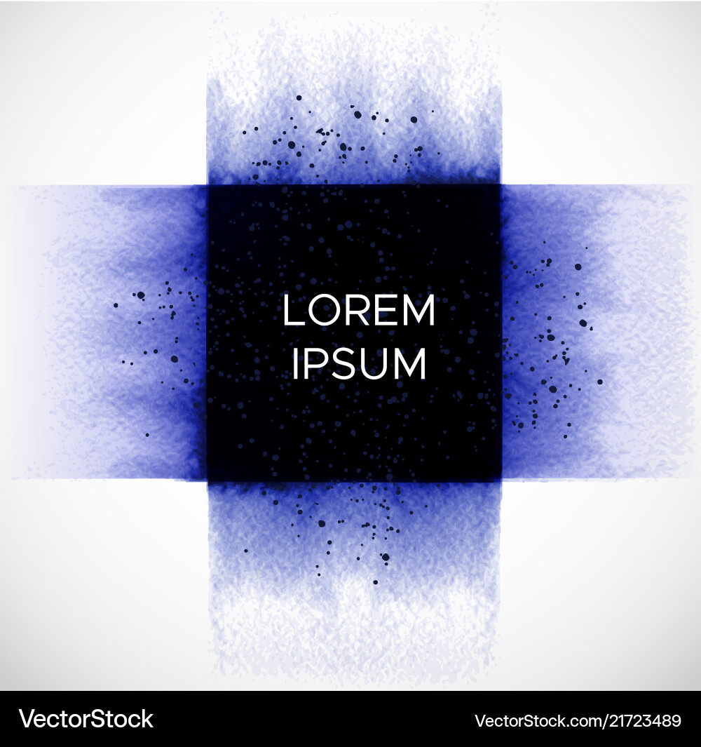 Abstract minimalistic ink wash painting Royalty Free Vector