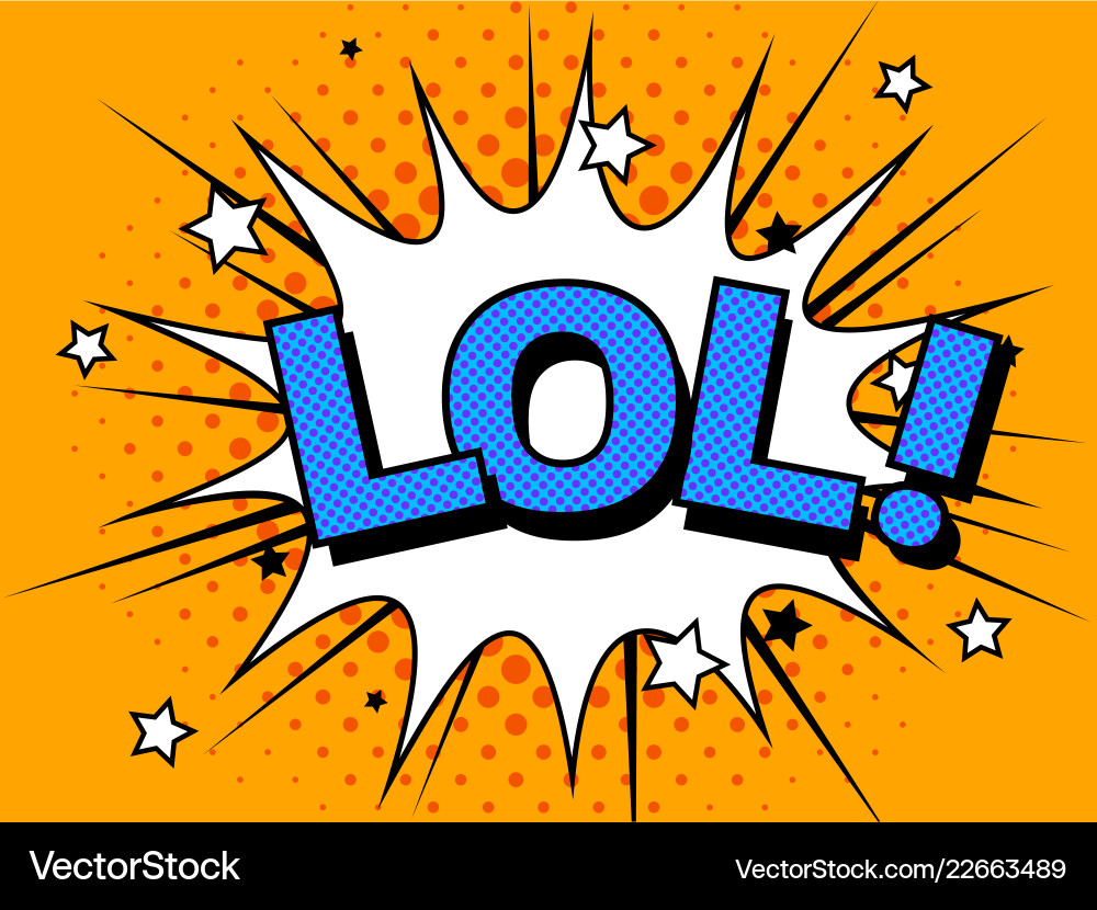 LOL Comic Explosion Royalty Free Vector Image - VectorStock