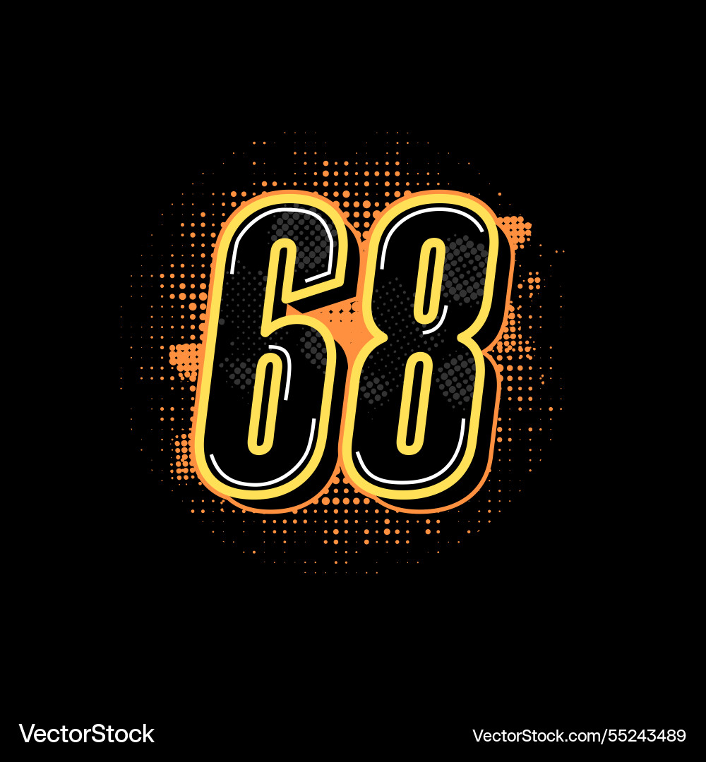 Racing sport number sticker decal template Vector Image