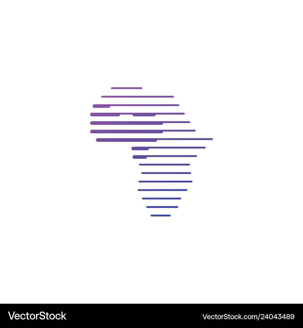 West africa tech digital logo icon Royalty Free Vector Image