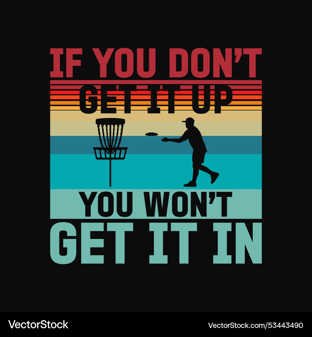 Disc jokey frisbee golf funny disc golf Royalty Free Vector