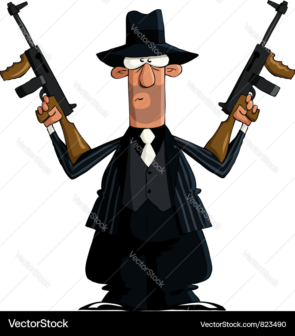 Gangster Drawings Vector Images (over 2,300)