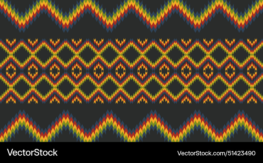 Tribal geometric seamless pattern african kente Vector Image