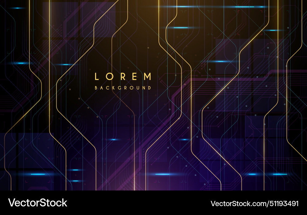 Abstract neon color technology lines background Vector Image Abstract neon color technology lines background Vector Image