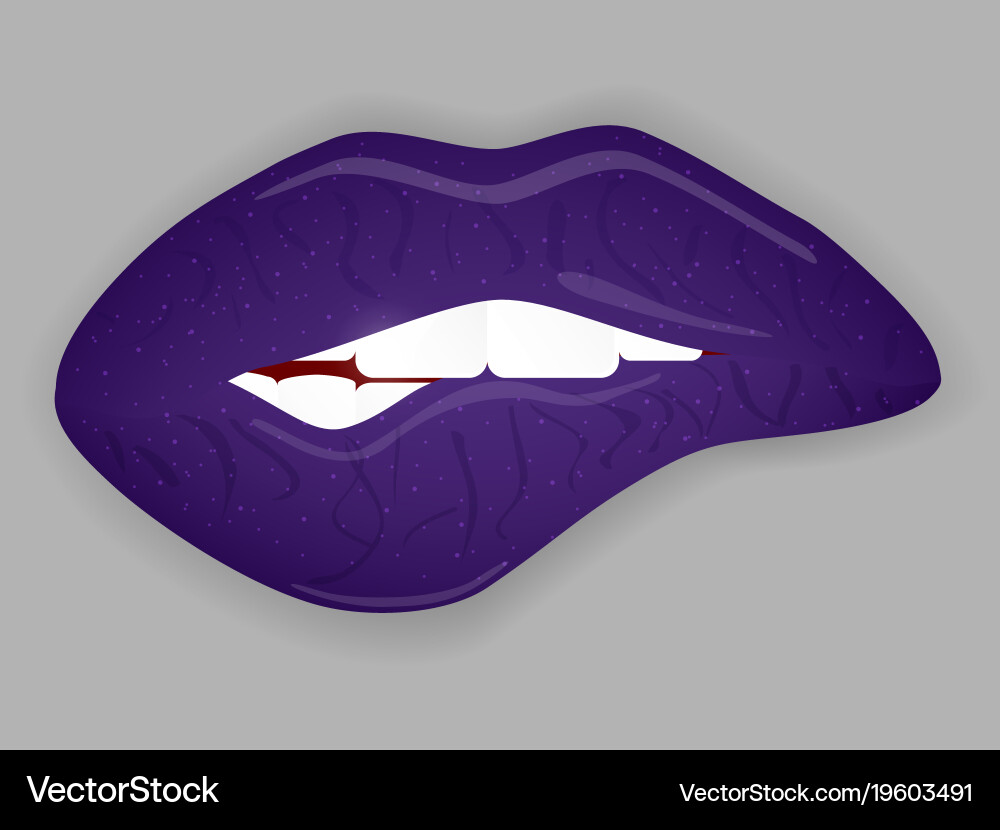 Biting Lips - Passionate Expression Royalty Free Vector