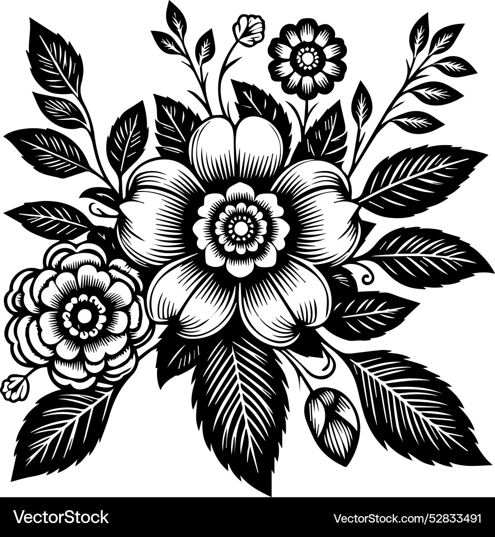Flower design file floral profess Royalty Free Vector Image