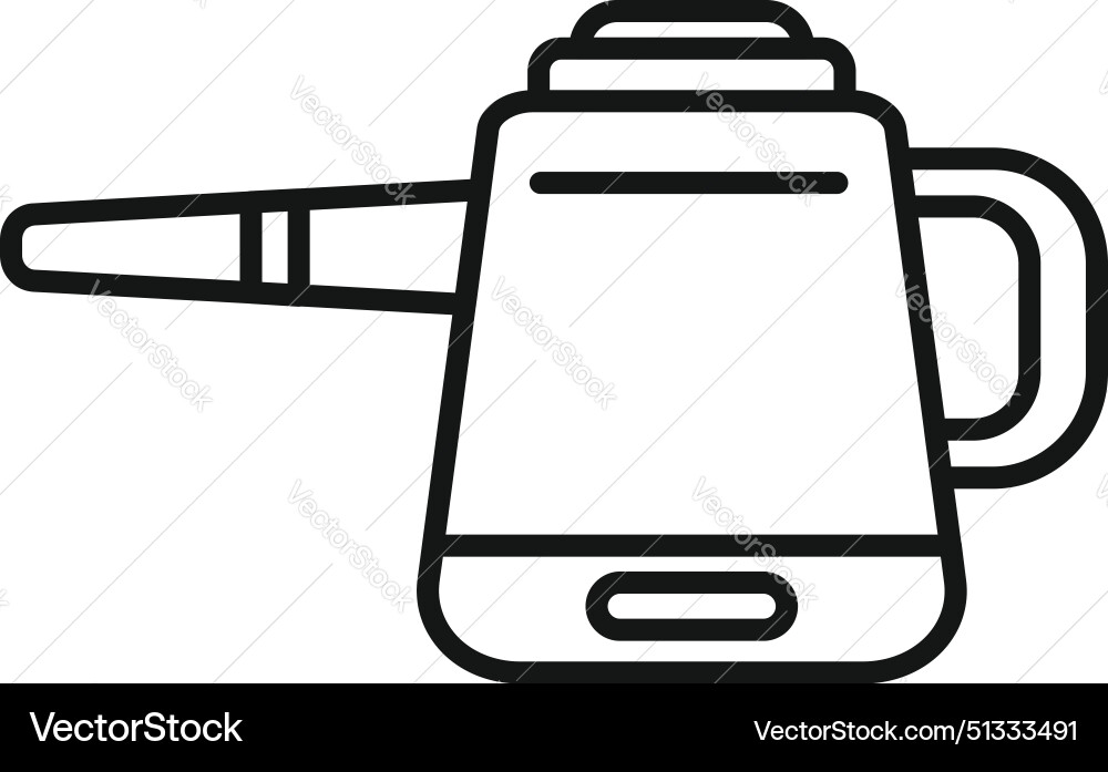 Outline of a handheld vacuum Royalty Free Vector Image