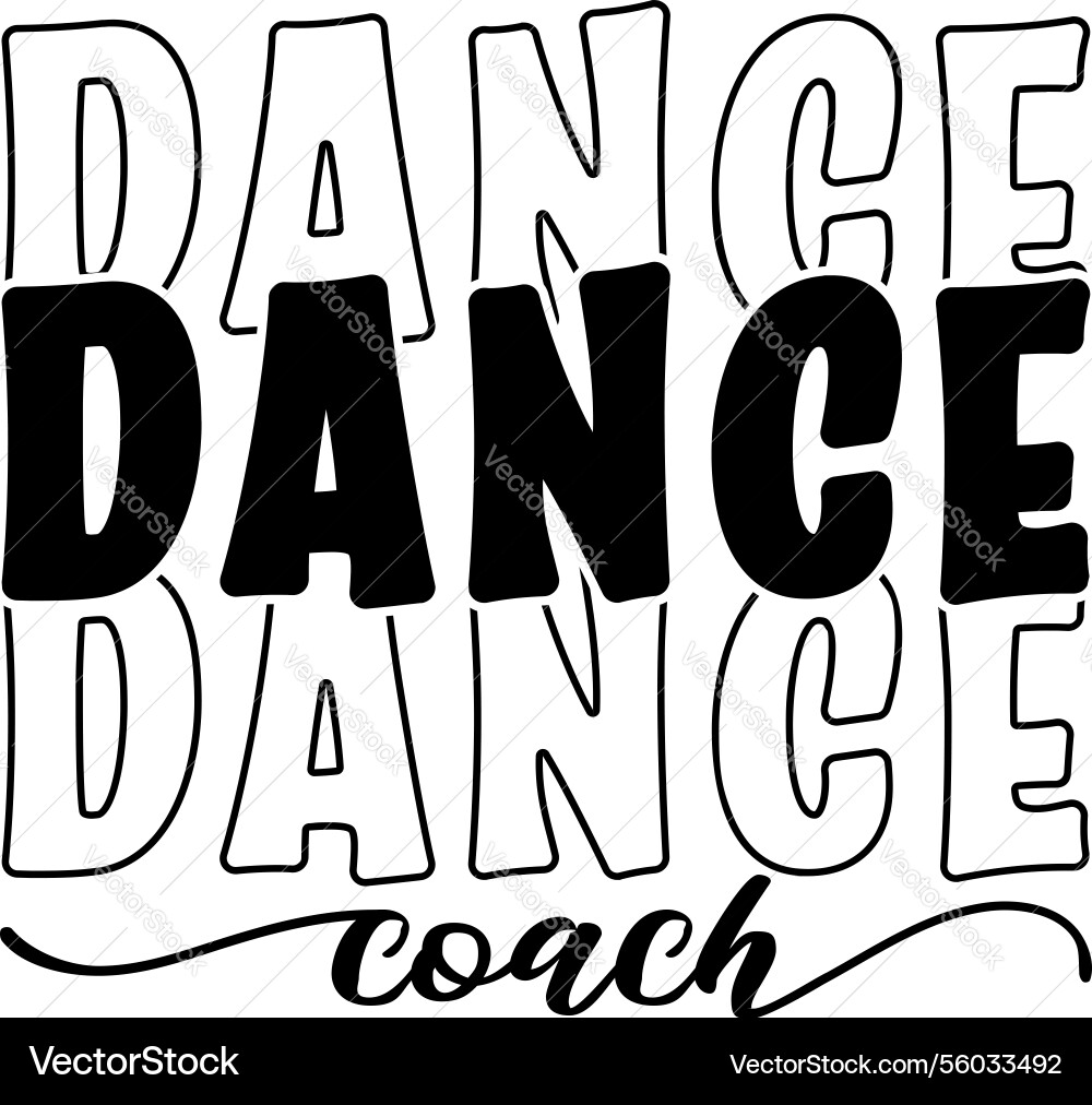 Dance coach Royalty Free Vector Image - VectorStock