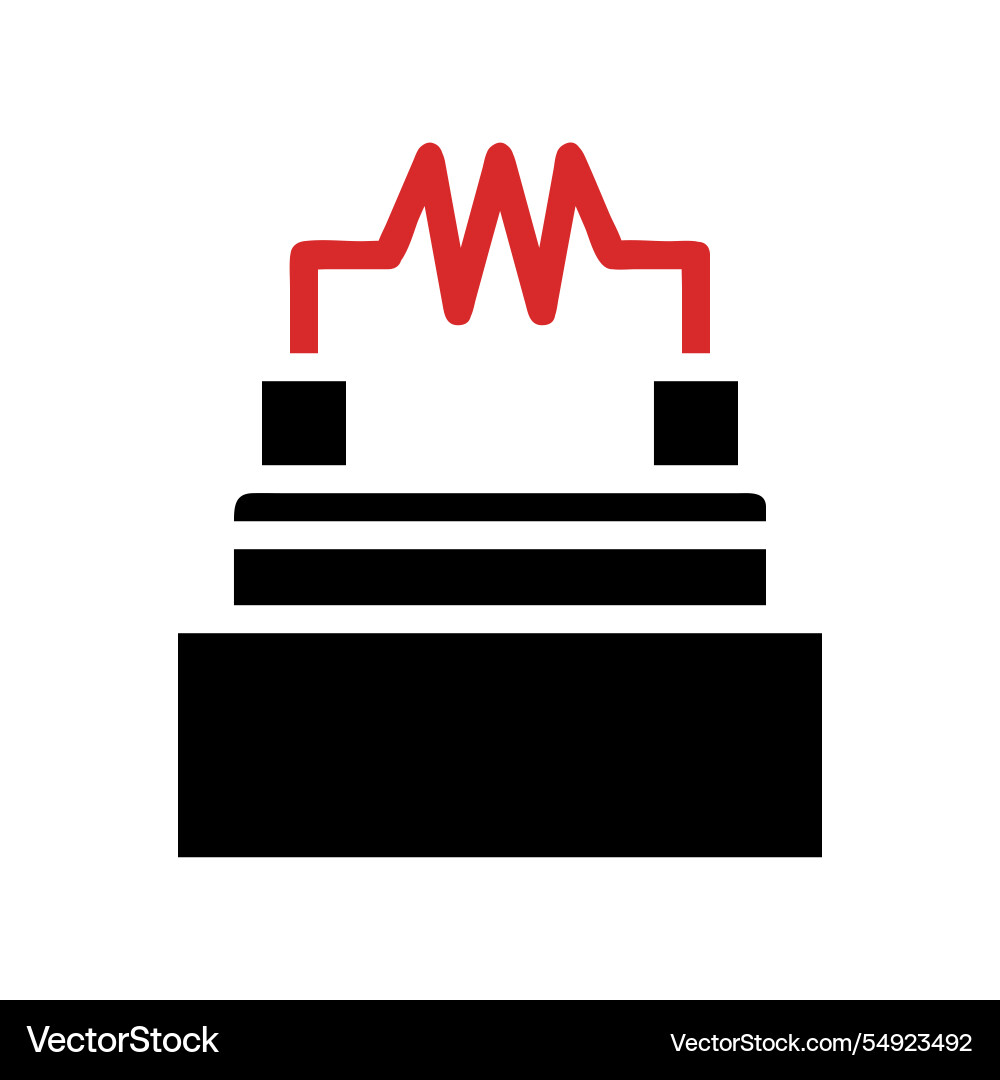 Elektrischer Transformator-Icon-Konzept der Leistung