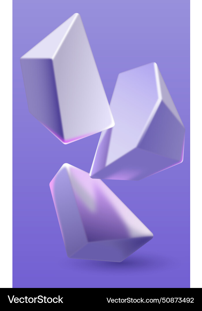 Falling cubes 3d of image Royalty Free Vector Image