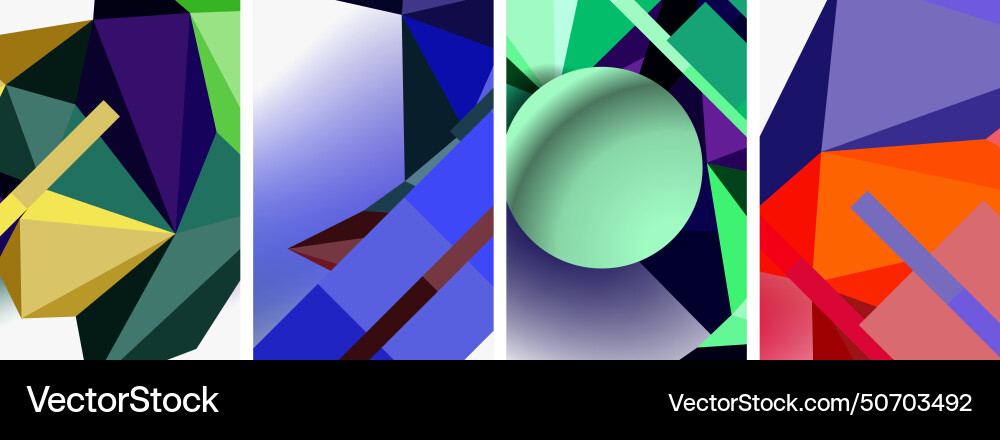 Minimal geometry circle line and square design Vector Image