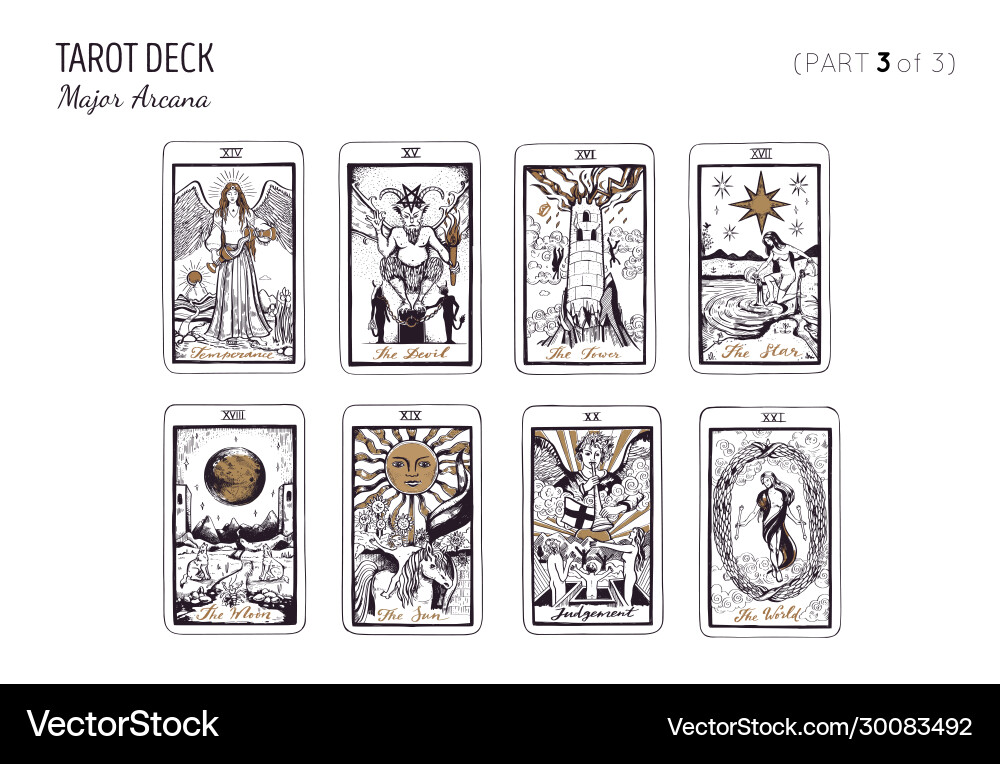 Major Arcana Tarot Vector Images (over 400)