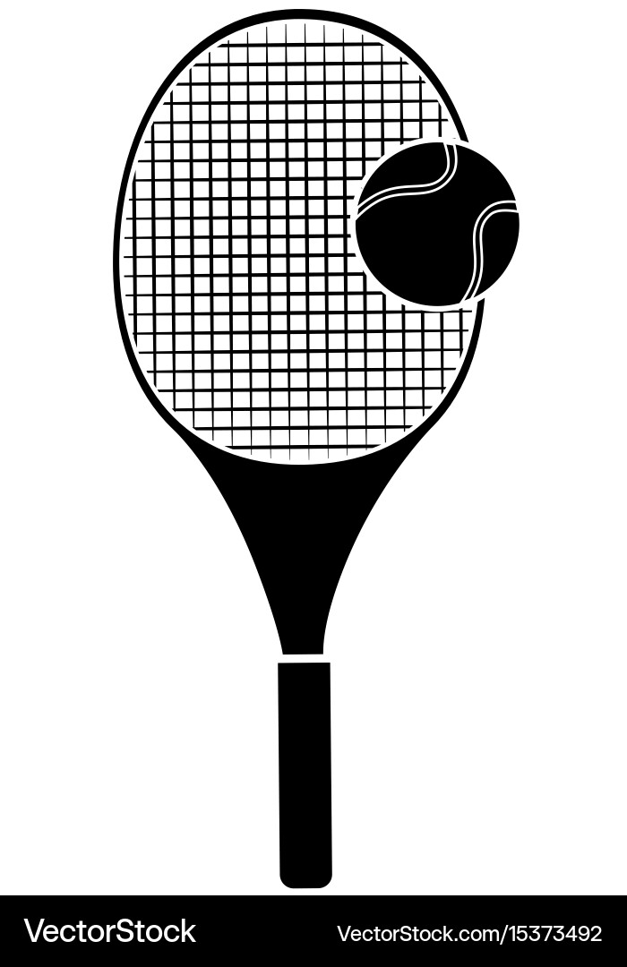 Tennis racket equipment Royalty Free Vector Image