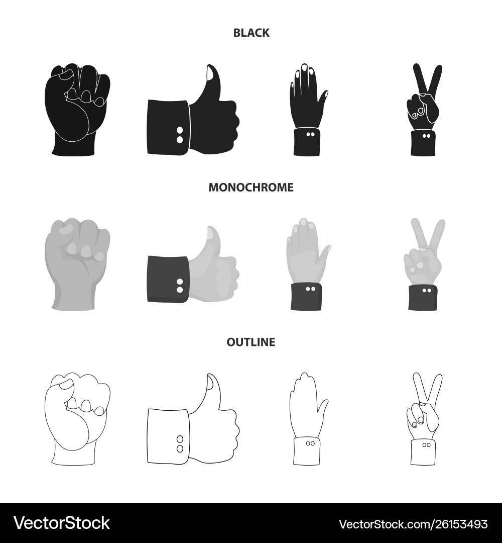 Animated and thumb logo Royalty Free Vector Image