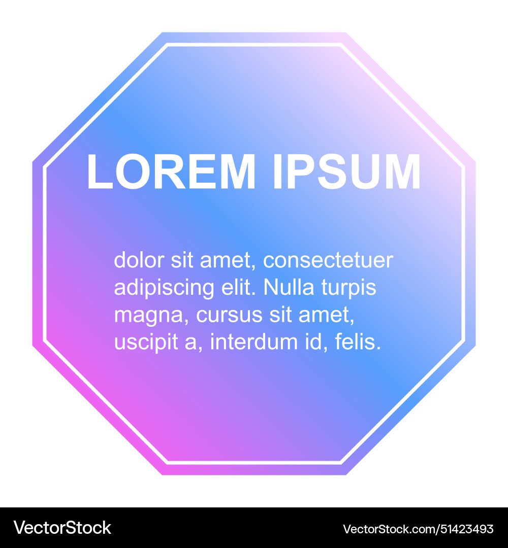 Bubble title shape banner geometric design icon Vector Image